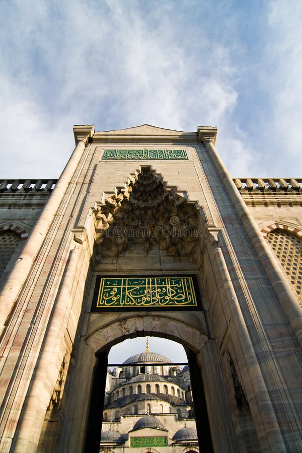 Blue Mosque, portrait stock photo. Image of historical - 6726118