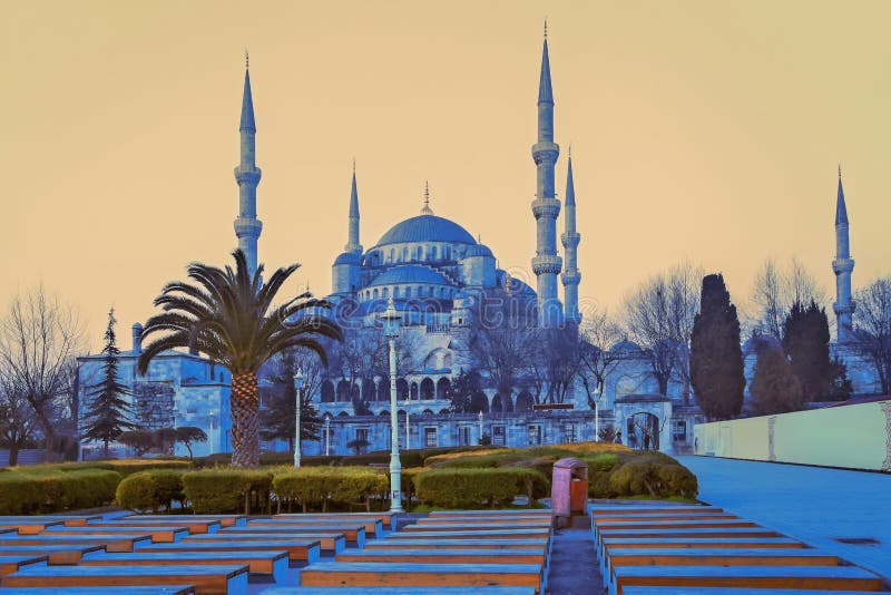 ISTANBUL, TURKEY - MARCH 24, 2012: the Blue Mosque in Morning Light ...