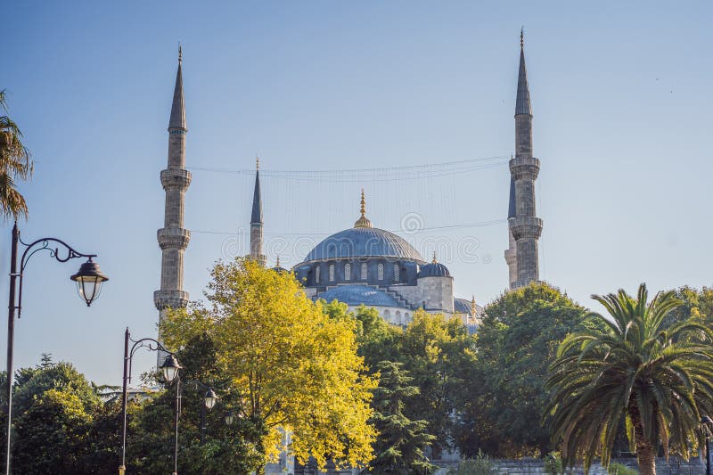 The Blue Mosque, Sultanahmet Camii, Istanbul, Turkey Stock Photo ...