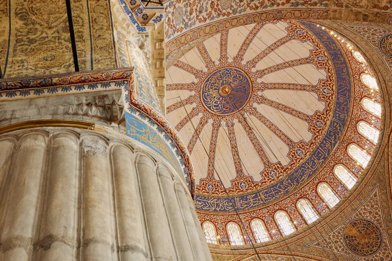 Interior View from the Blue Mosque, Stock Photo - Image of dome ...