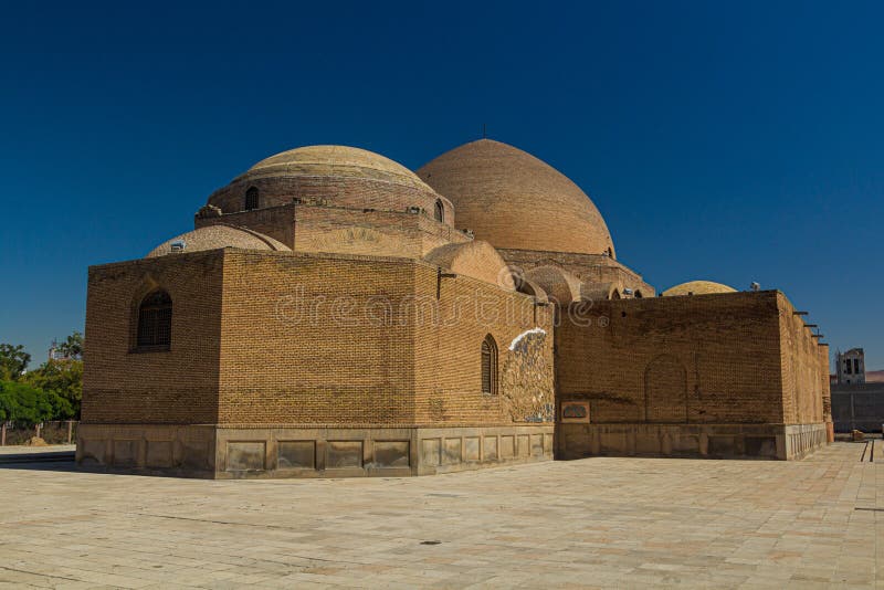 Blue mosque in Tabriz, Ir stock photo. Image of exterior - 266997622