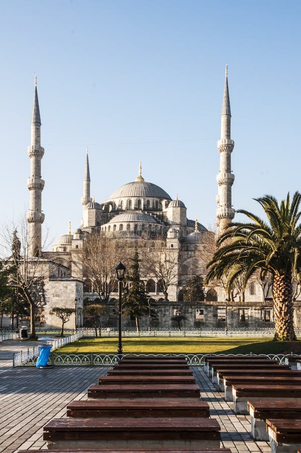 Blue mosque stock photo. Image of famous, cupola, dawn - 39699374