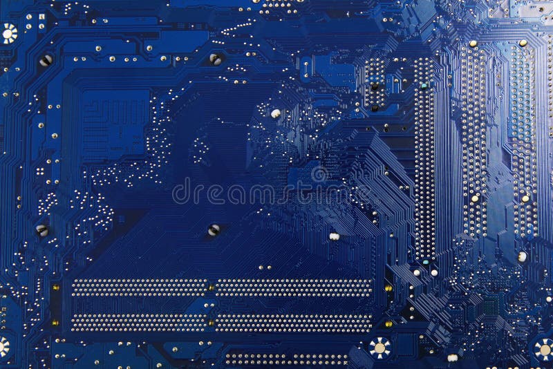Blue motherboard stock photo. Image of microchip, computer - 3303188