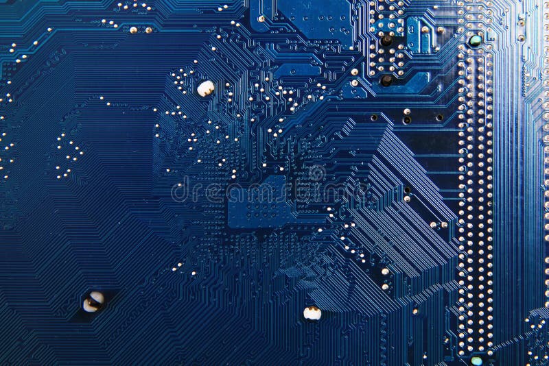 Blue motherboard stock photo. Image of microchip, computer - 3303188
