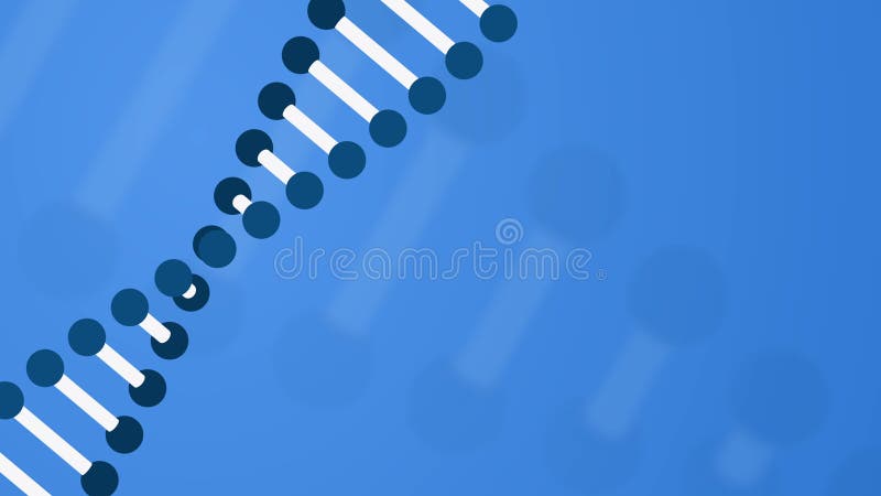 Blue Motion Background with Rotating DNA String Stock Footage - Video ...
