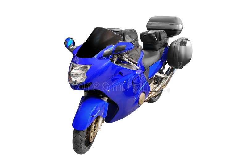 Blue motorcycle stock photo. Image of ride, motorcycle - 10452536