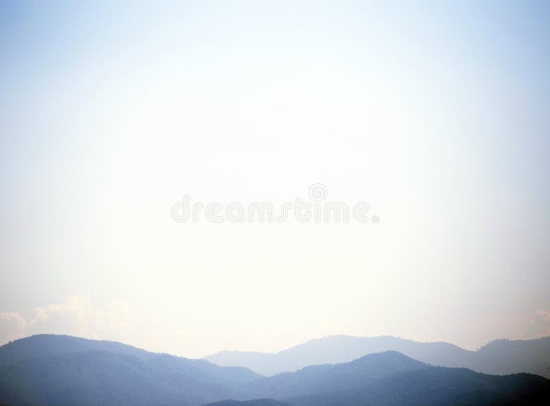 Blue Mountain with Blue Sky and Clouds Background Stock Image - Image ...