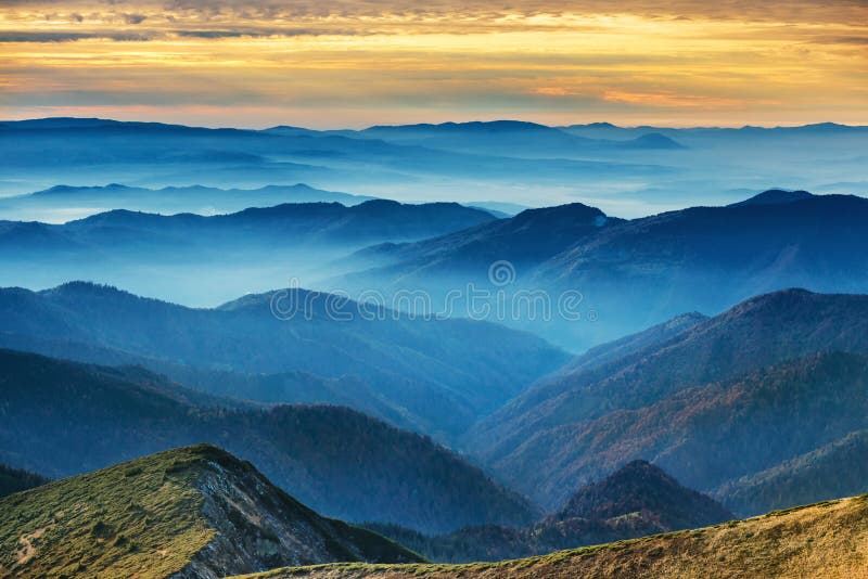 Blue mountains and hills stock photo. Image of north - 63160590
