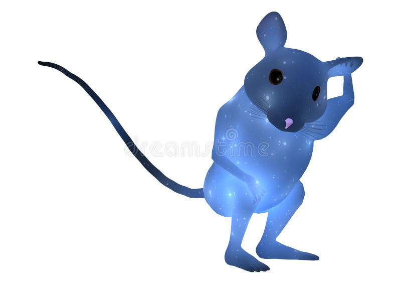 Blue Mouse stock illustration. Illustration of white - 51497336
