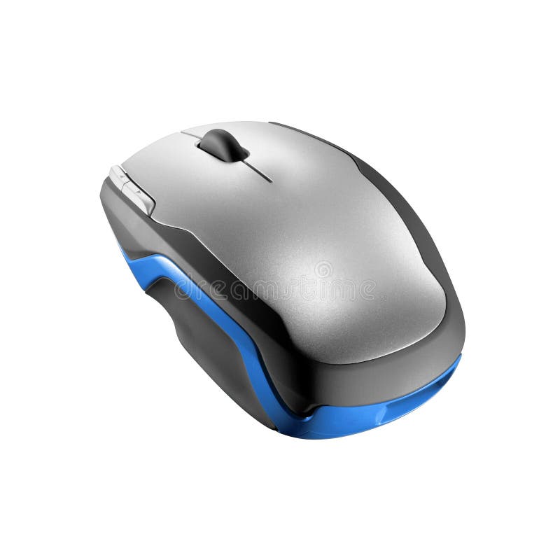 Blue mouse isolated stock image. Image of blue, mouse - 124465099