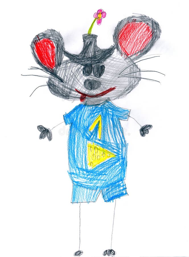 Drawing Mouse Pencil Stock Illustrations – 2,411 Drawing Mouse Pencil ...