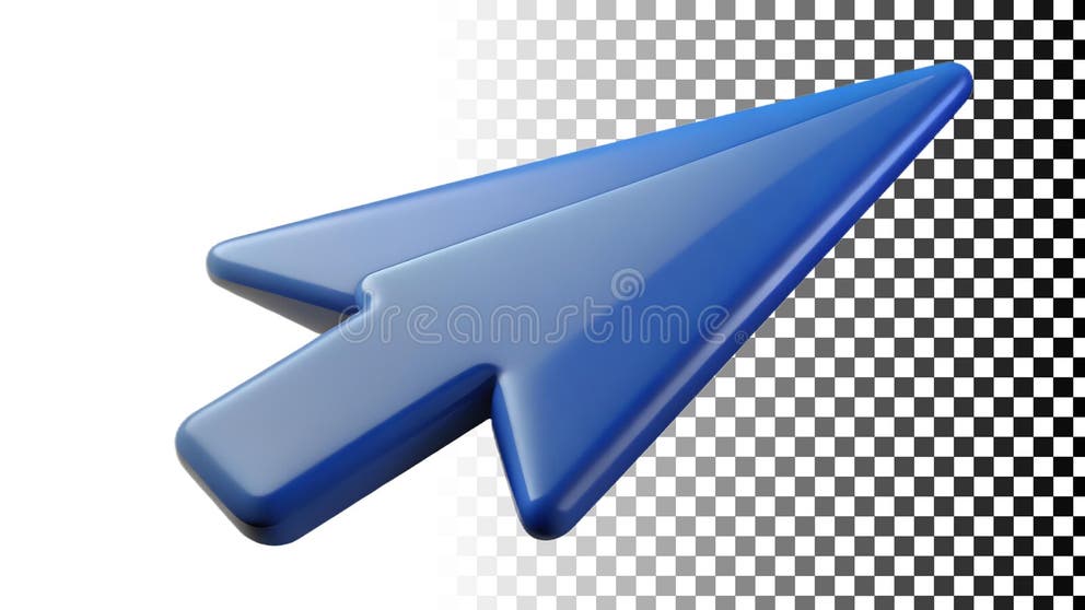 Blue Mouse Pointer Arrow, Cursor Icon for User Interface and Web Design Png Transparent Image ...