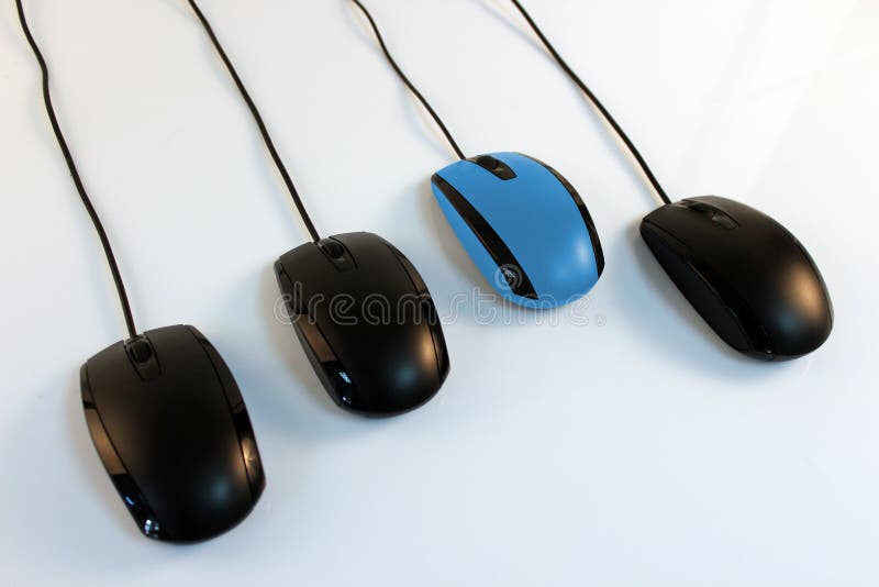 Blue Mouse Wins stock photo. Image of blue, business - 94316492