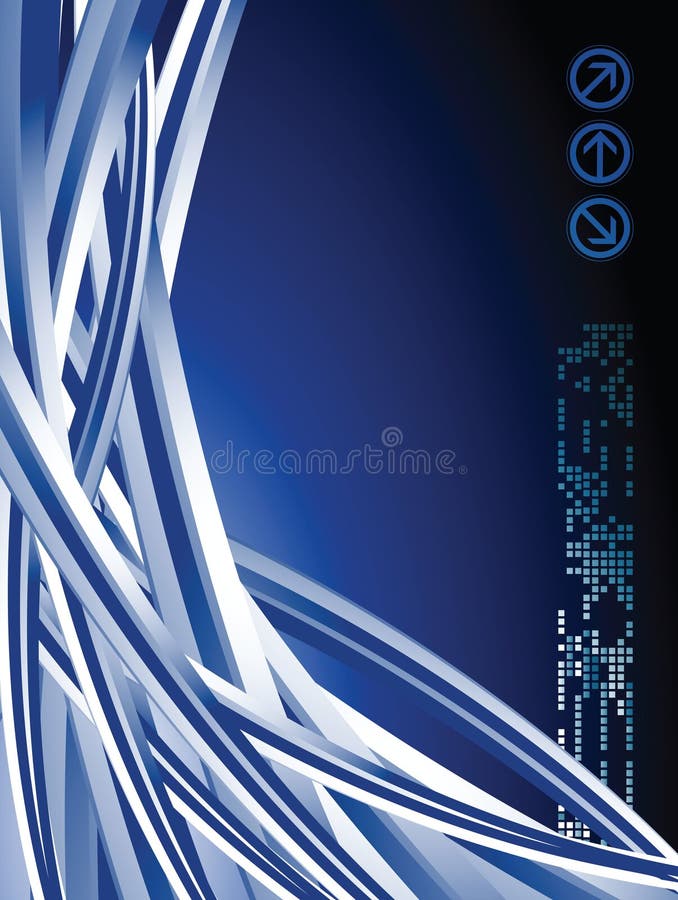 Blue movement stock vector. Illustration of moving, wave - 8698714