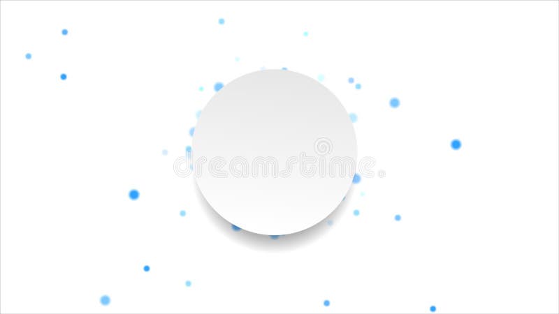 Blue Moving Circles and Blank Label Video Animation Stock Video - Video ...