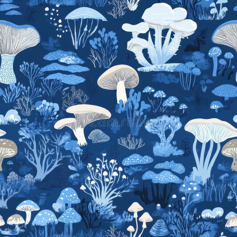 Seamless Underwater Fungi Texture Stock Photos - Free & Royalty-Free ...