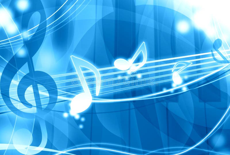 Blue music background stock illustration. Illustration of blue - 22797837