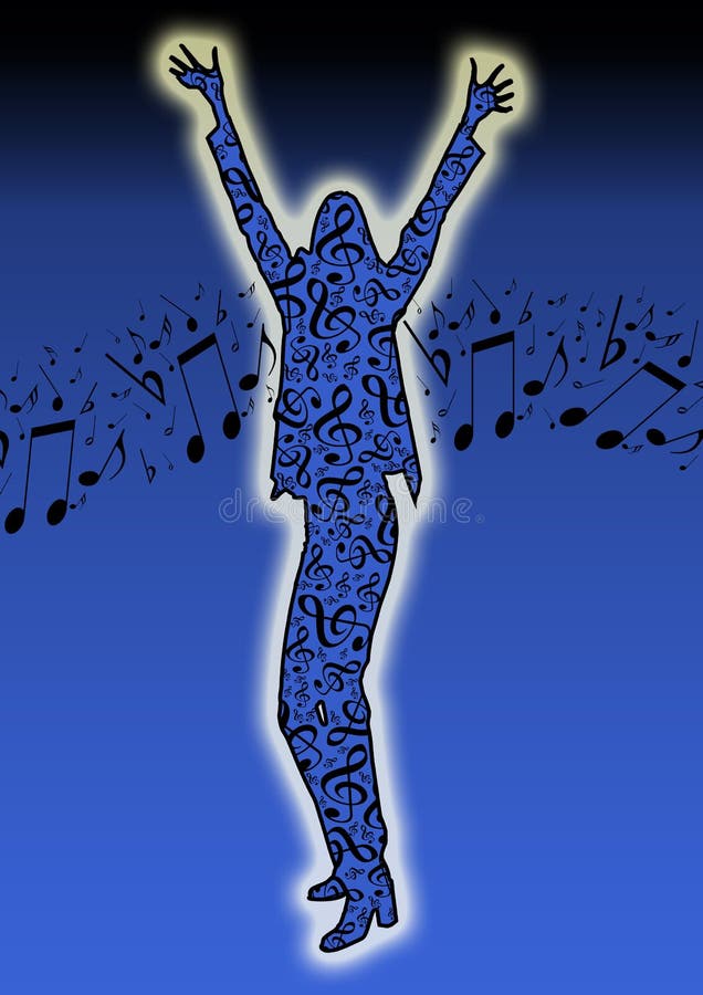 Dance silhouette stock illustration. Illustration of modern - 13719190