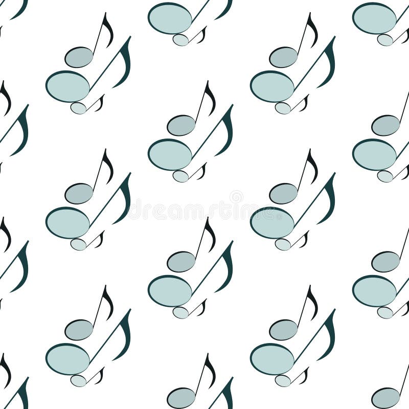 Repeating Musical Notes Stock Illustrations – 306 Repeating Musical ...