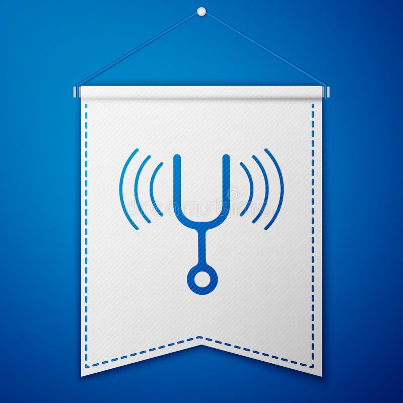 Blue Musical Tuning Fork for Tuning Musical Instruments Icon Isolated ...