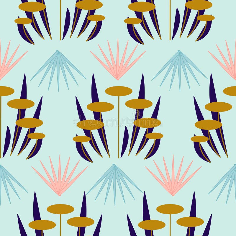 Blue and Mustard Elegant Terrazzo, in a Seamless Pattern Design Stock ...