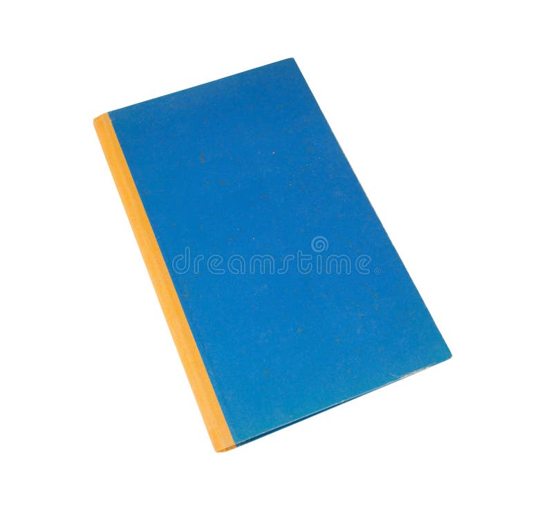 Blue Natural Cover Notebook Isolated on White. Stock Image - Image of ...