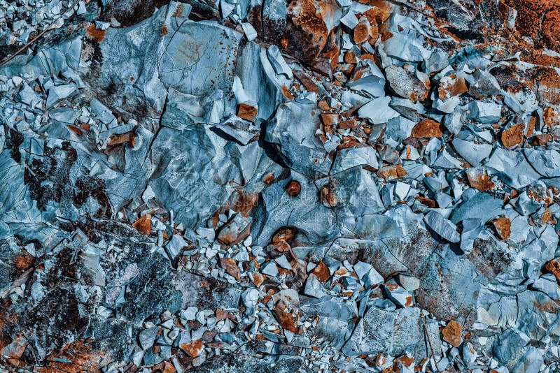 Blue natural rock texture stock photo. Image of backdrop - 253755902