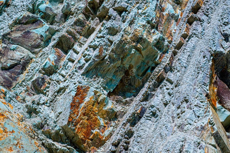 Blue natural rock texture stock image. Image of abstract - 253756007