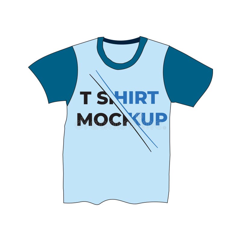 Navy Blue Tshirt Mockup Stock Illustrations 201 Navy Blue Tshirt