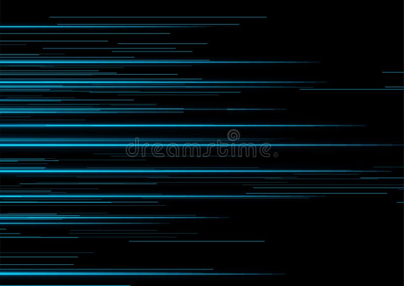 Blue Neon Laser Lines Abstract Tech Background Stock Illustration ...