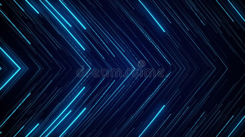 Blue Neon Light Abstract Visual Geometry Motion Graphic Technology ...