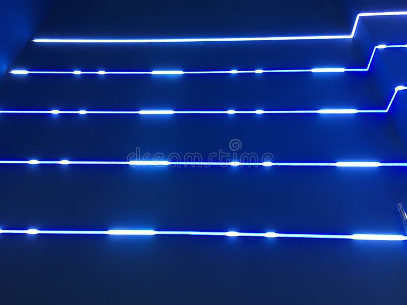 Blue neon lights stock illustration. Illustration of bright - 126266882
