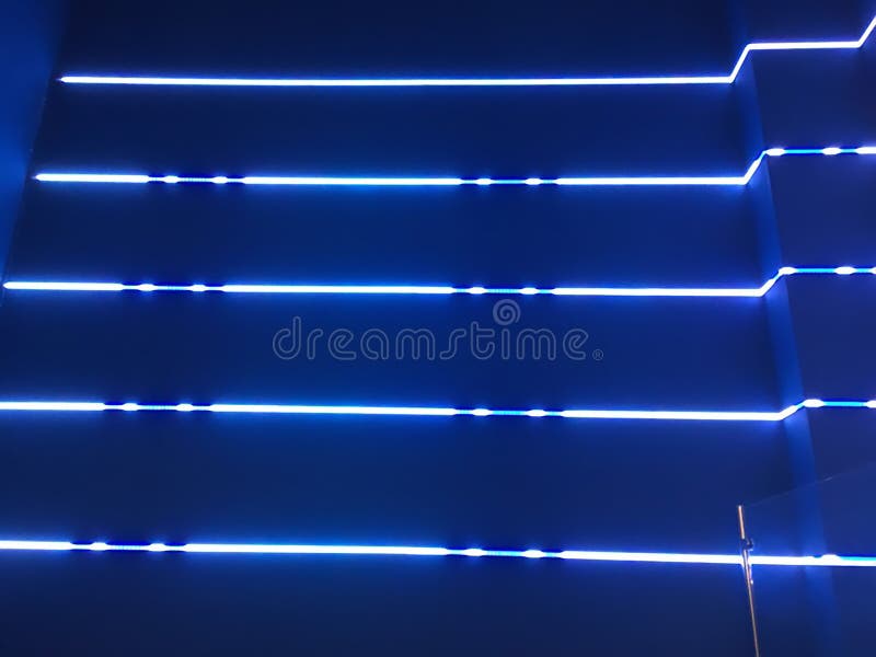 Blue neon lights stock image. Image of glowing, neon - 126266891