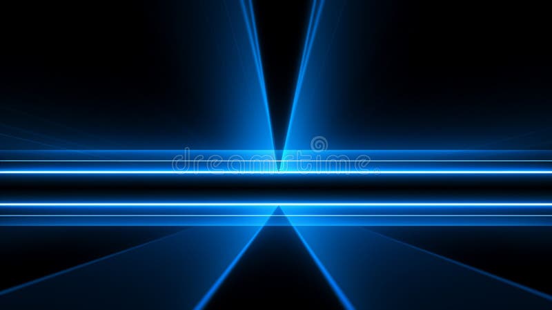 Blue Neon Line in the Dark Background with Blank Space.generative Ai ...
