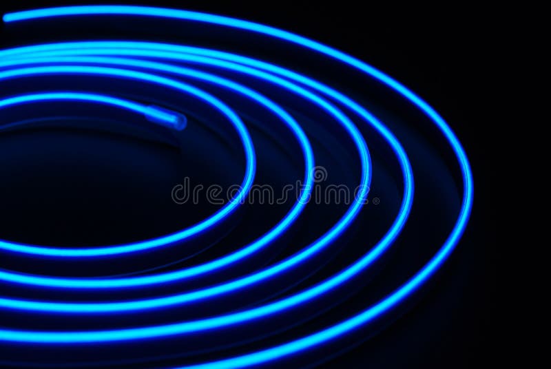 Blue neon stripe stock photo. Image of blue, light, environmental ...