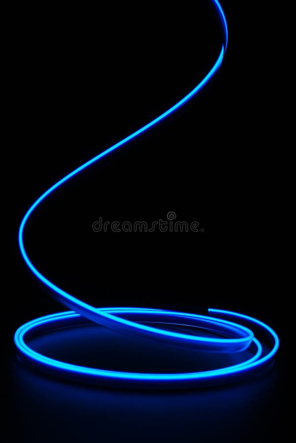 Blue neon stripe stock image. Image of technology, environmental - 41594321