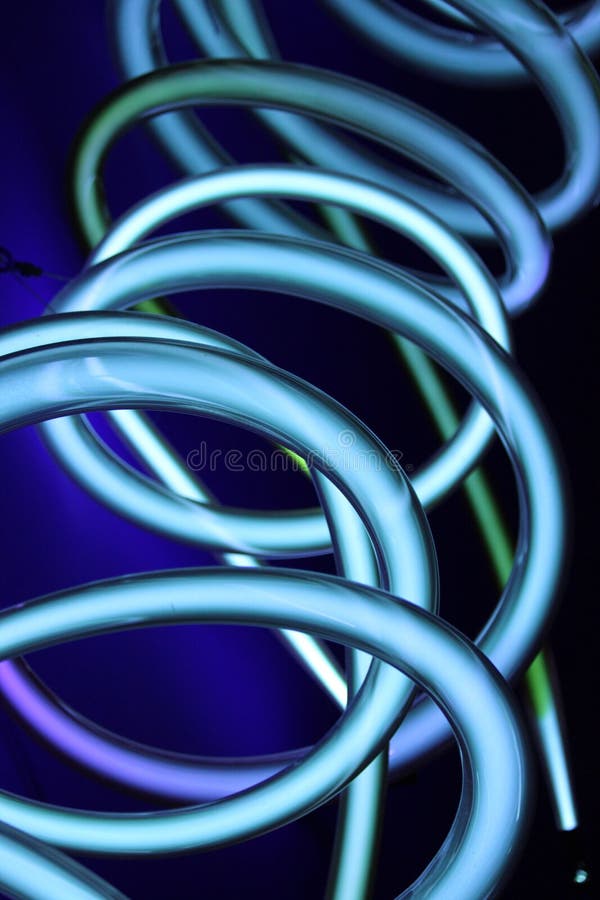 Blue Neon Swirls stock photo. Image of shape, twirl, swirl - 15449814