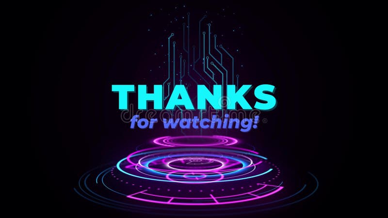 Thanks for Watching 3D Cinematic Title Graphic Effect Stock Footage ...
