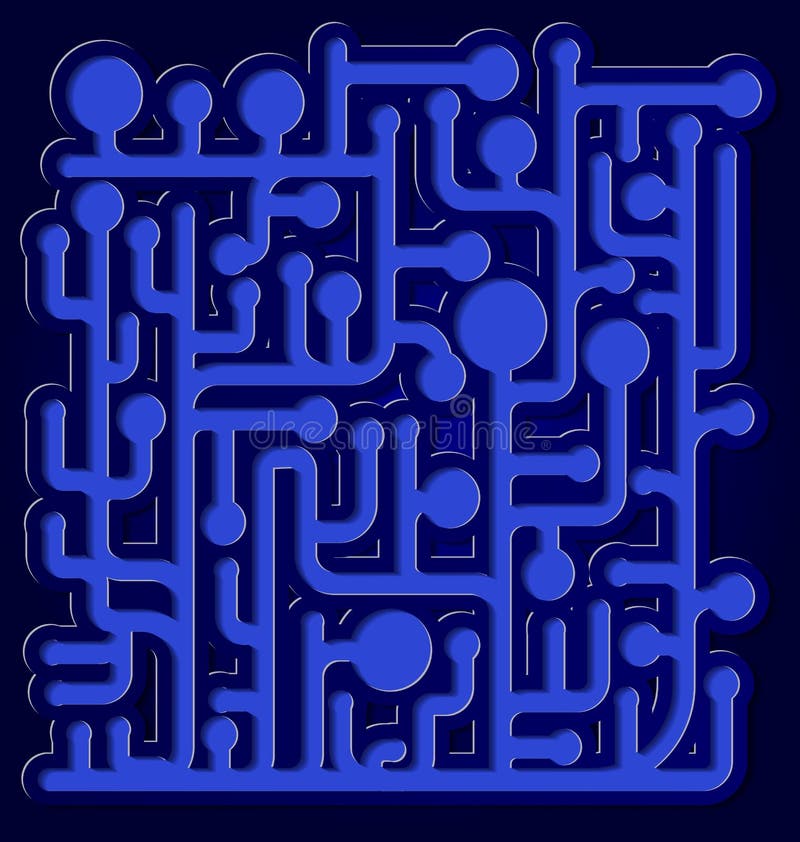 Blue Net Abstract 3d Vector Stock Vector - Illustration of abstract ...