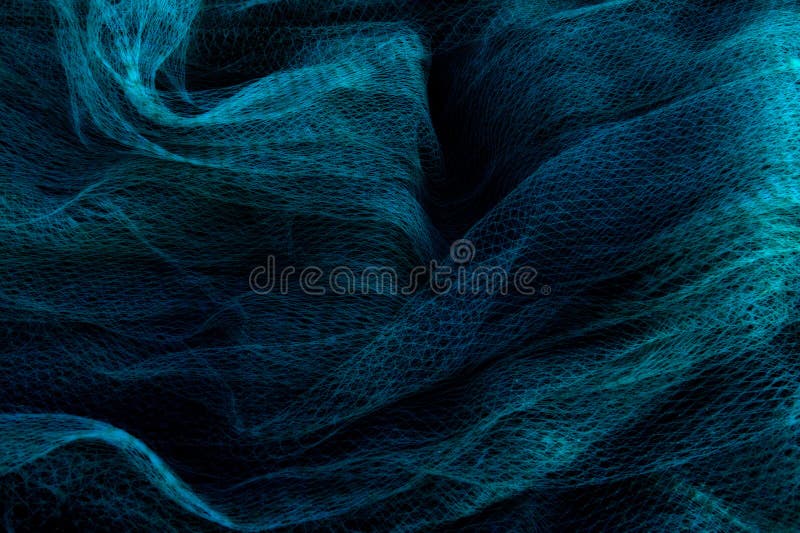 Blue Nets Background in the Dark Stock Photo - Image of design ...
