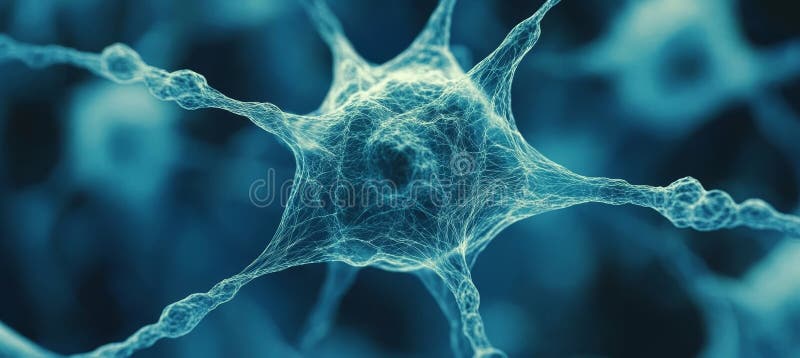 Blue Network Abstract. Connections, Nodes, Lines Representing the ...