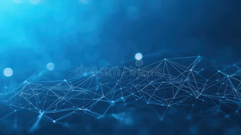 Blue Network Background, Abstract Connectivity Design for Modern ...