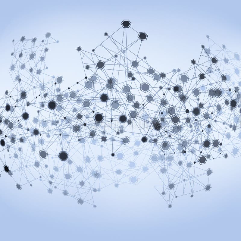 Blue Network Background stock illustration. Illustration of geometry ...