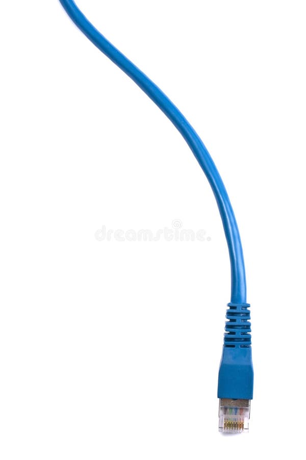 Blue Ethernet cable stock photo. Image of digital, wire - 16144894