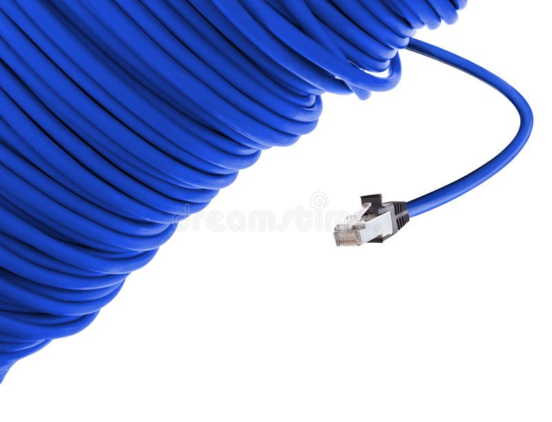 Blue Network Snake stock image. Image of connection, plug - 106385