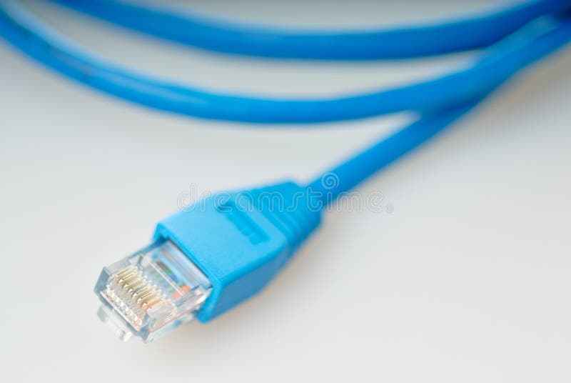 Blue network cable stock photo. Image of link, computer - 6961458