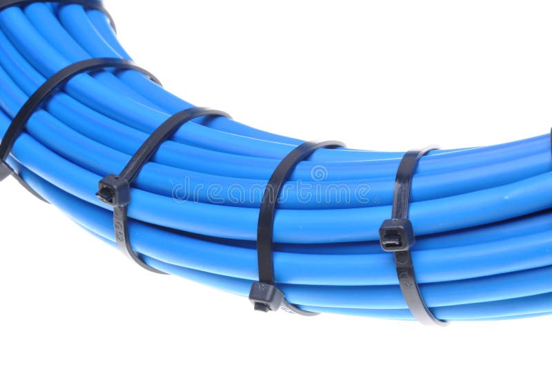 Blue network cable stock image. Image of bundle, closeup - 52043899