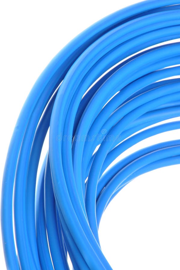 Blue Cable Bundles in Computer Global Network Stock Photo - Image of ...