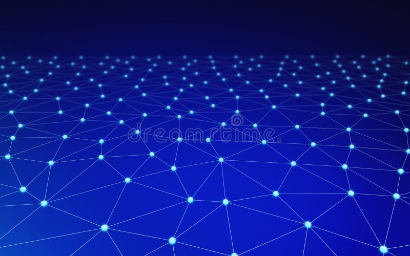 Blue Network Connection Lines. Futuristic Background Stock Illustration ... Blue Network Connection Lines. Futuristic Background Stock Illustration ...