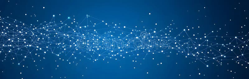 Blue Network Connections Abstract Digital Background Connected Nodes ...